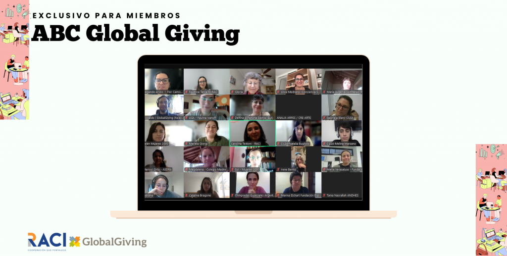Celebramos el primer encuentro del ciclo ‘ABC de GlobalGiving’ – RACI